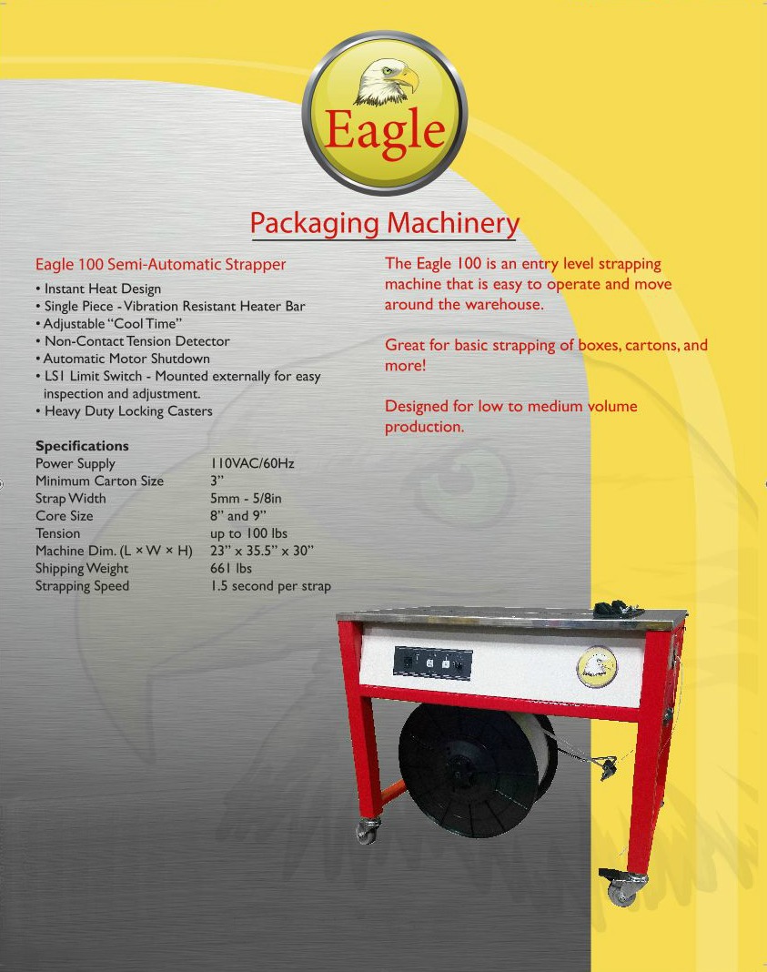 Eagle SP11 Semi-Auto Strapping Machine | AM Shipping