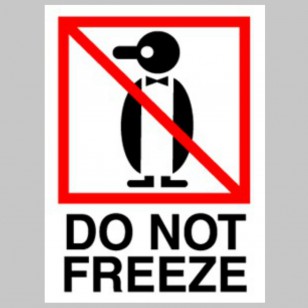 Do Not Freeze Labels | AM Shipping