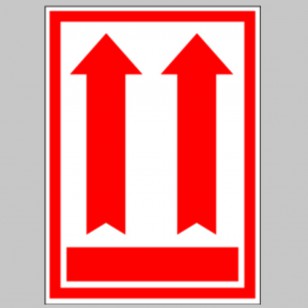 Red Arrow Up Labels | AM Shipping