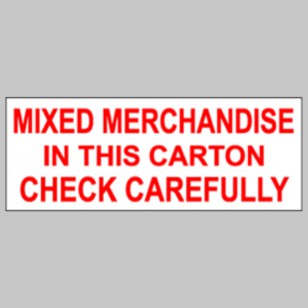 Mixed Merchandise Labels | AM Shipping